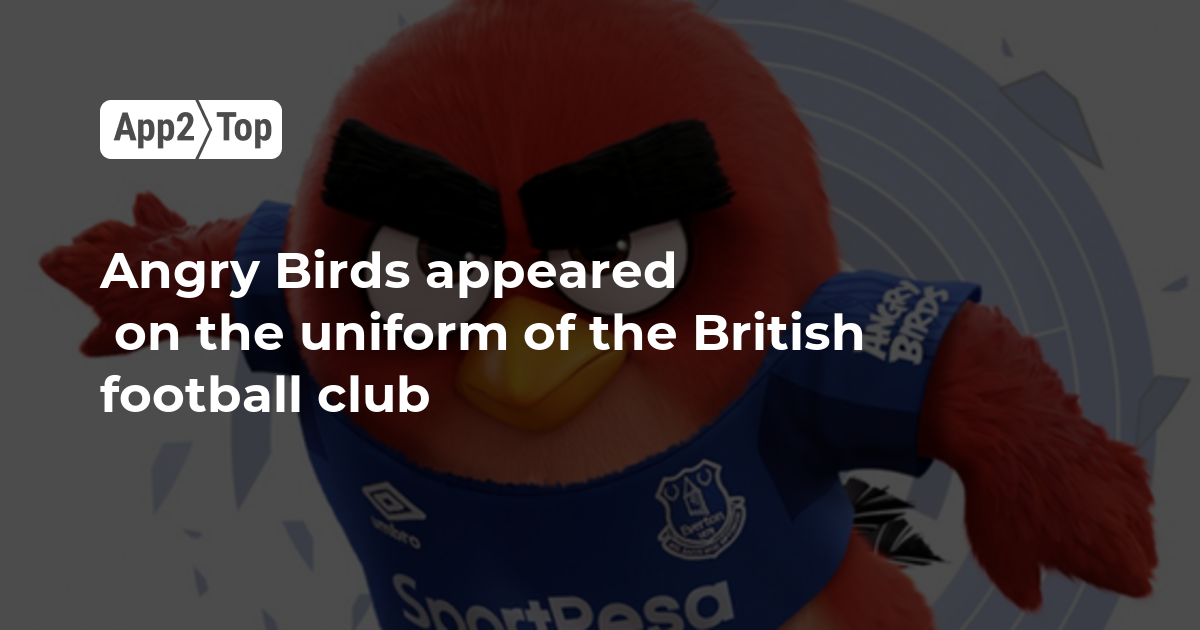 Angry Birds appeared on the uniform of the British football club