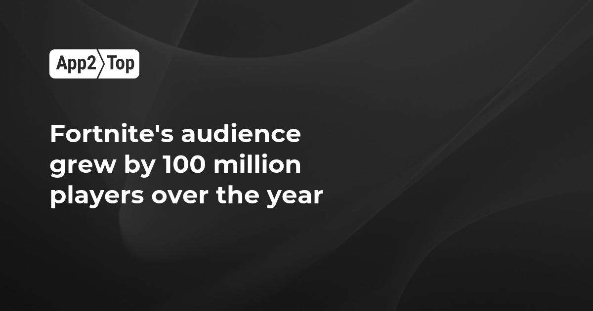 Fortnite’s audience grew by 100 million players over the year | App2top