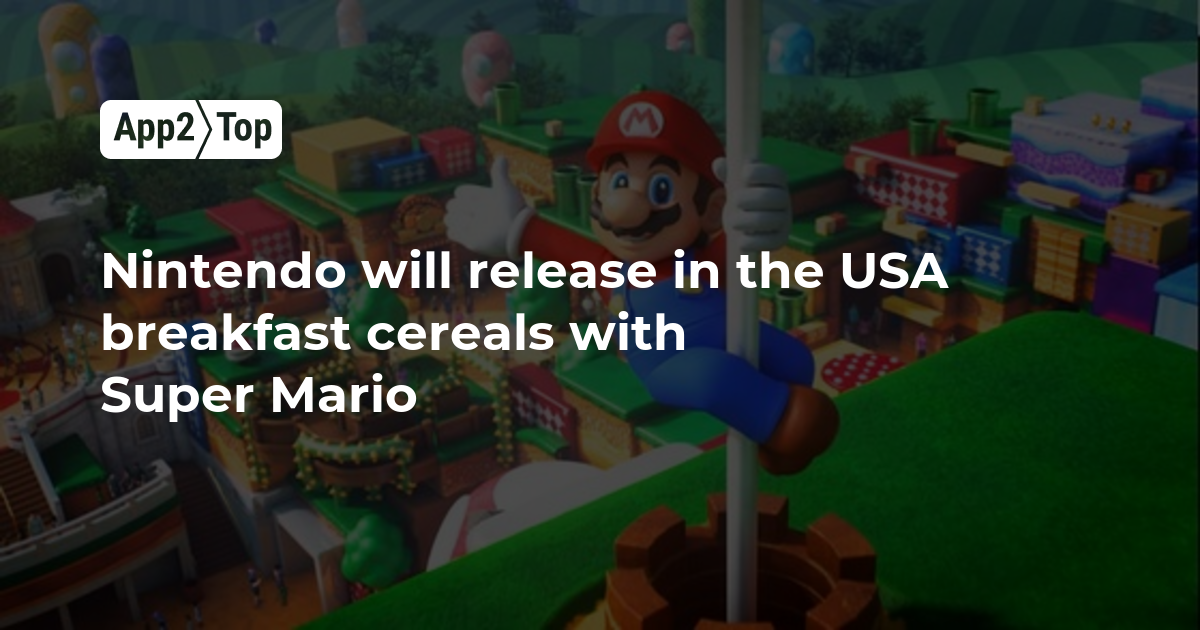 Nintendo to Release Super Mario Breakfast Cereals in the US