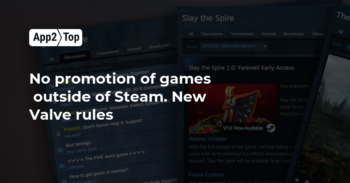 No promotion of games outside of Steam. New Valve Rules (UPDATED) | App2top