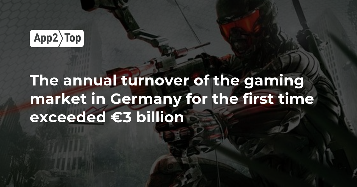 The annual turnover of the German gaming market exceeded €3 billion for ...